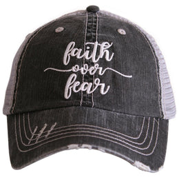 Blessed Hats Simply Blessed Pink or teal cross Gray distressed trucker ...
