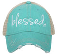 Blessed hats Blessed hot mess Simply blessed Crosses Embroidered distr ...